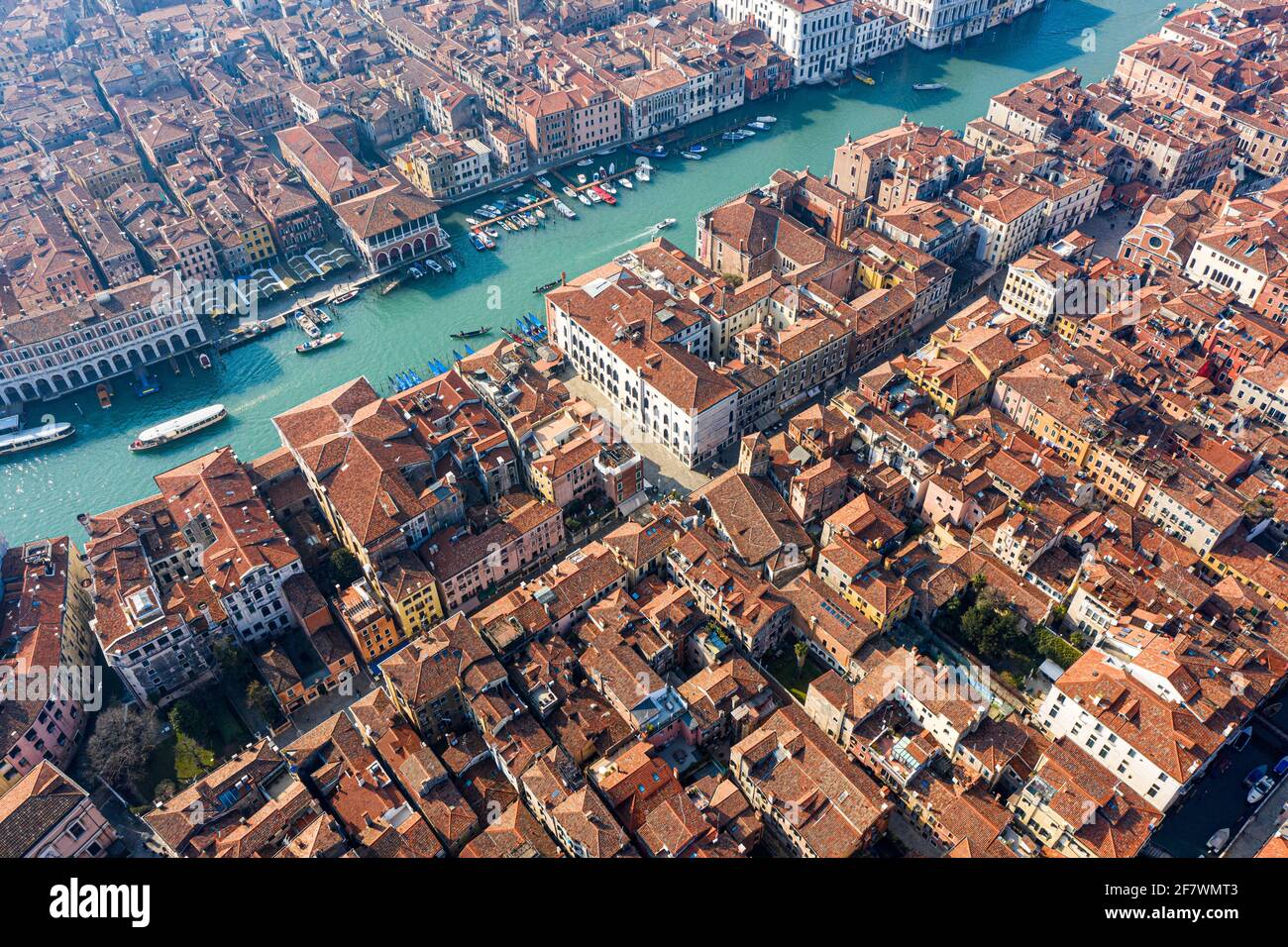 Venice, Grand canal from the sky Stock Photo - Alamy