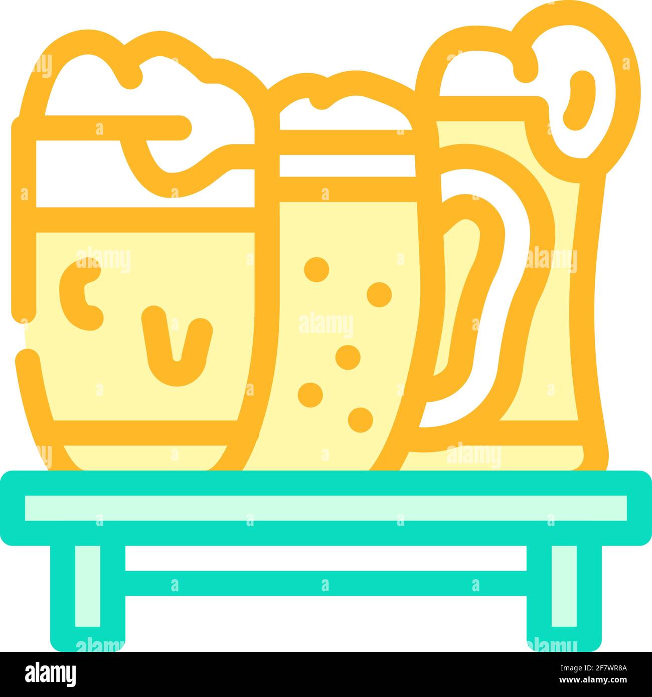 oktober fest beer festival event color icon vector illustration Stock ...