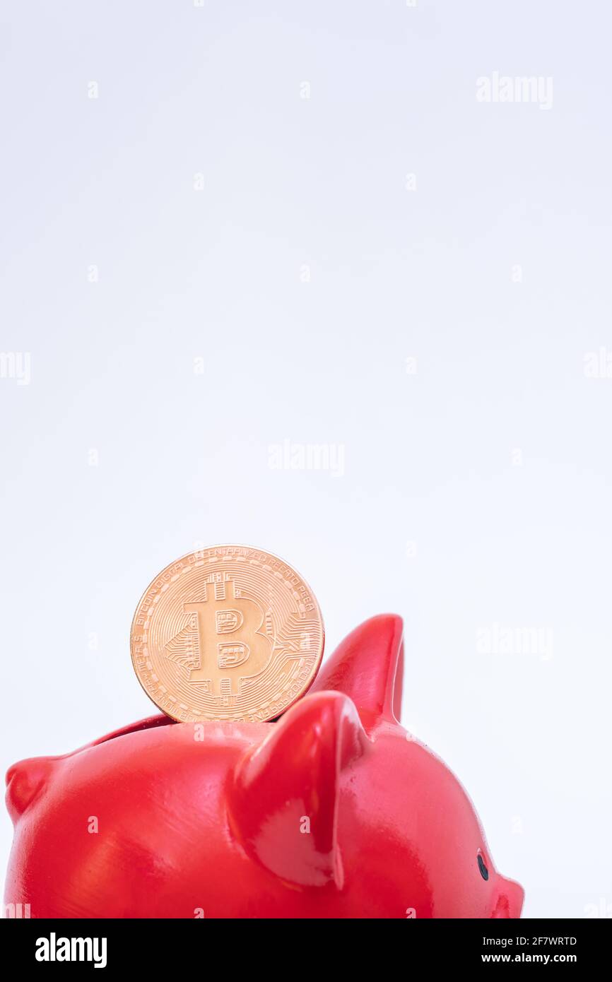 Cryptocurrency red coin hi-res stock photography and images - Alamy