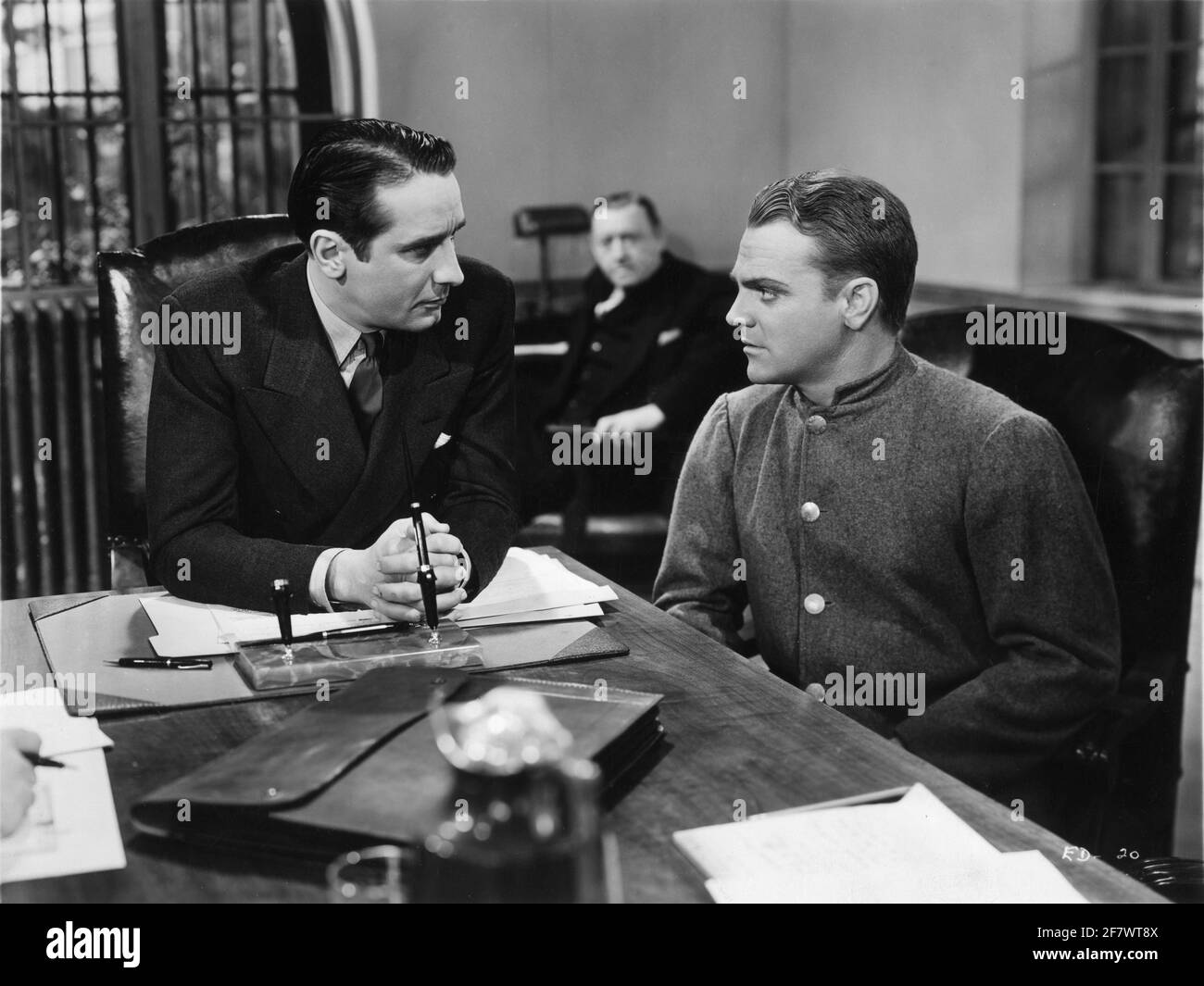 VICTOR JORY and JAMES CAGNEY in EACH DAWN I DIE 1939 director WILLIAM ...