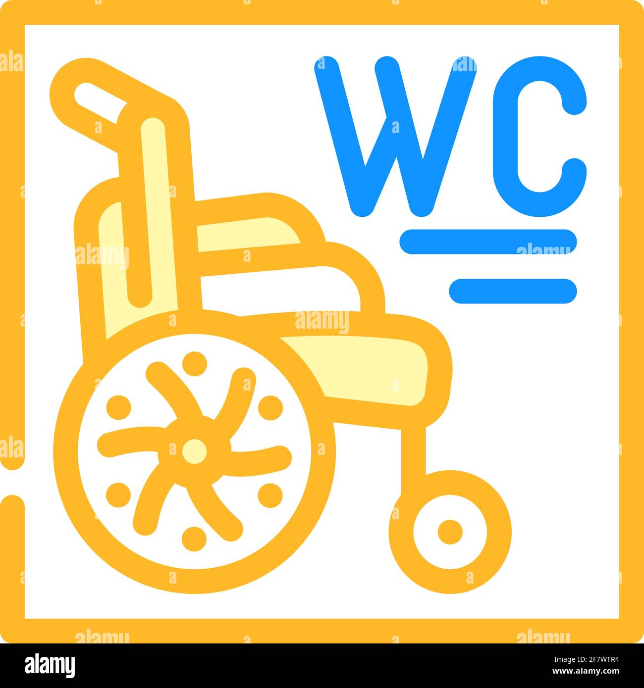 toilet for disabled color icon vector illustration Stock Vector Image ...