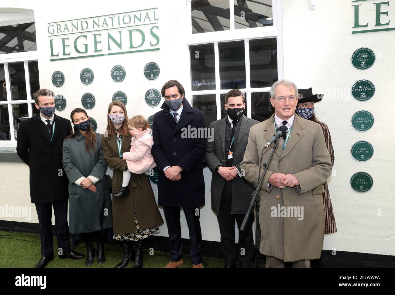 Rose Paterson's husband Owen speaks as they unveil a plaque as she is ...