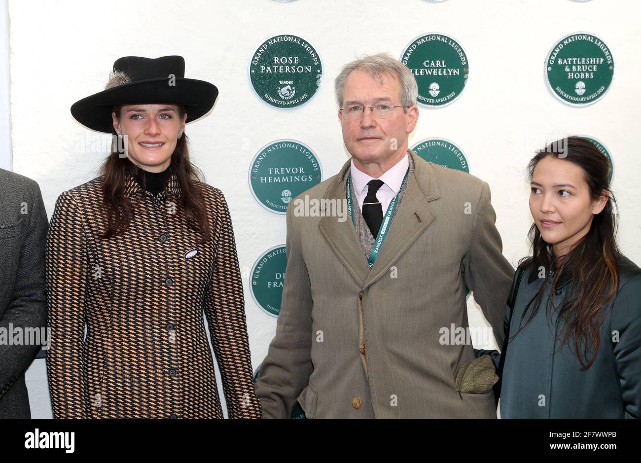 Rose Paterson's husband Owen and family as they unveil a plaque as she ...