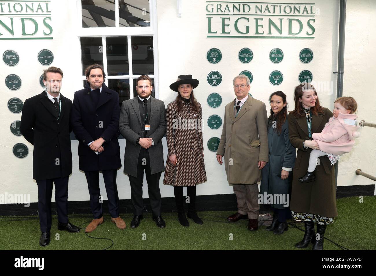 Rose Paterson's husband Owen and family as they unveil a plaque as she ...