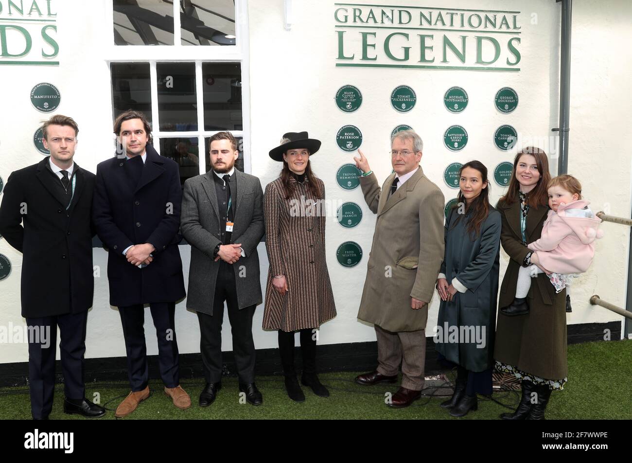 Rose Paterson's husband Owen and family as they unveil a plaque as she ...