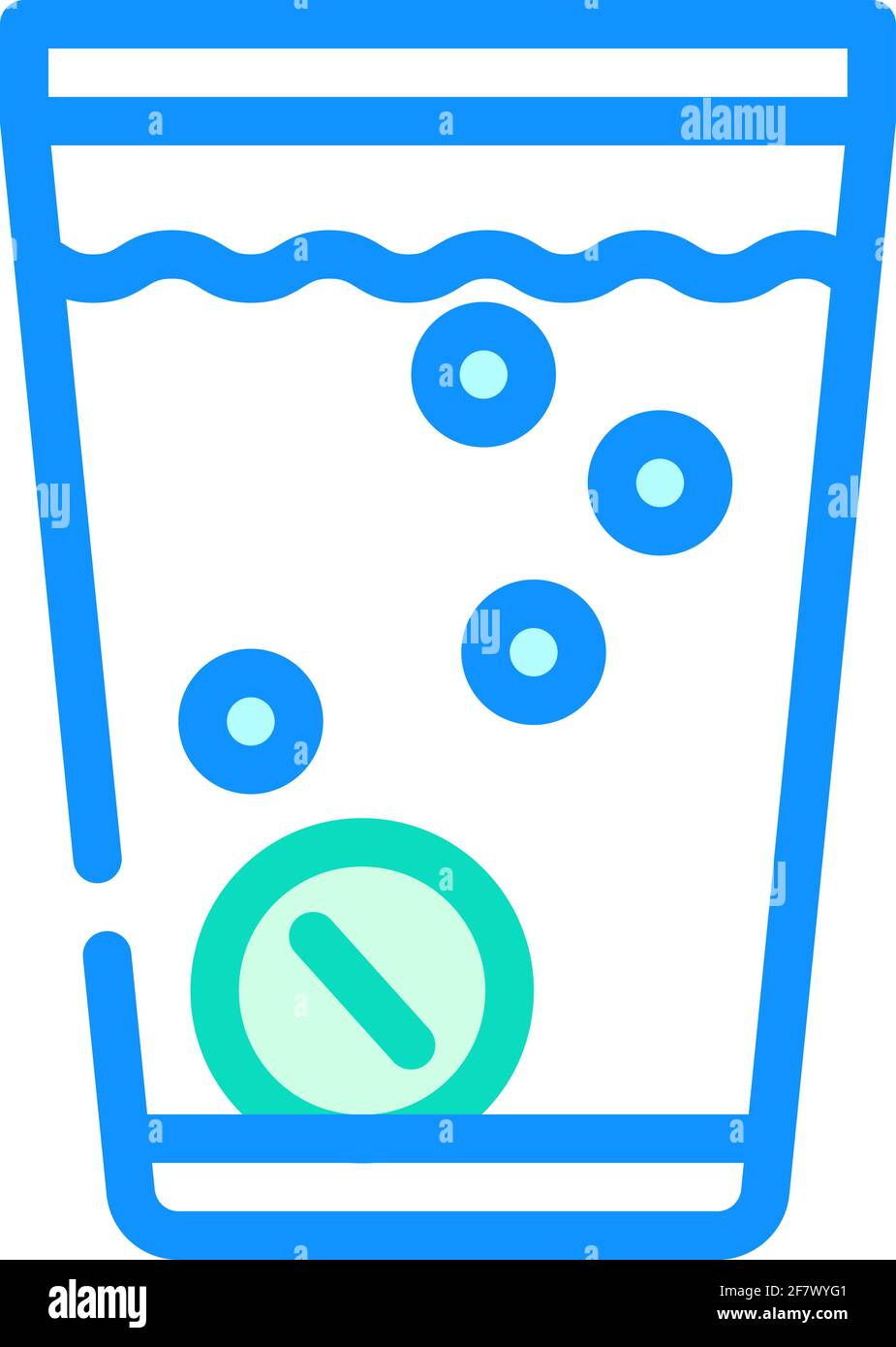 water soluble pills color icon vector illustration Stock Vector Image ...