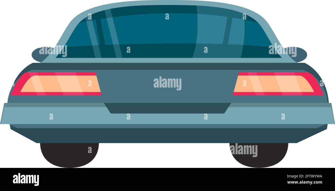 back view car transport isolated style Stock Vector Image & Art - Alamy