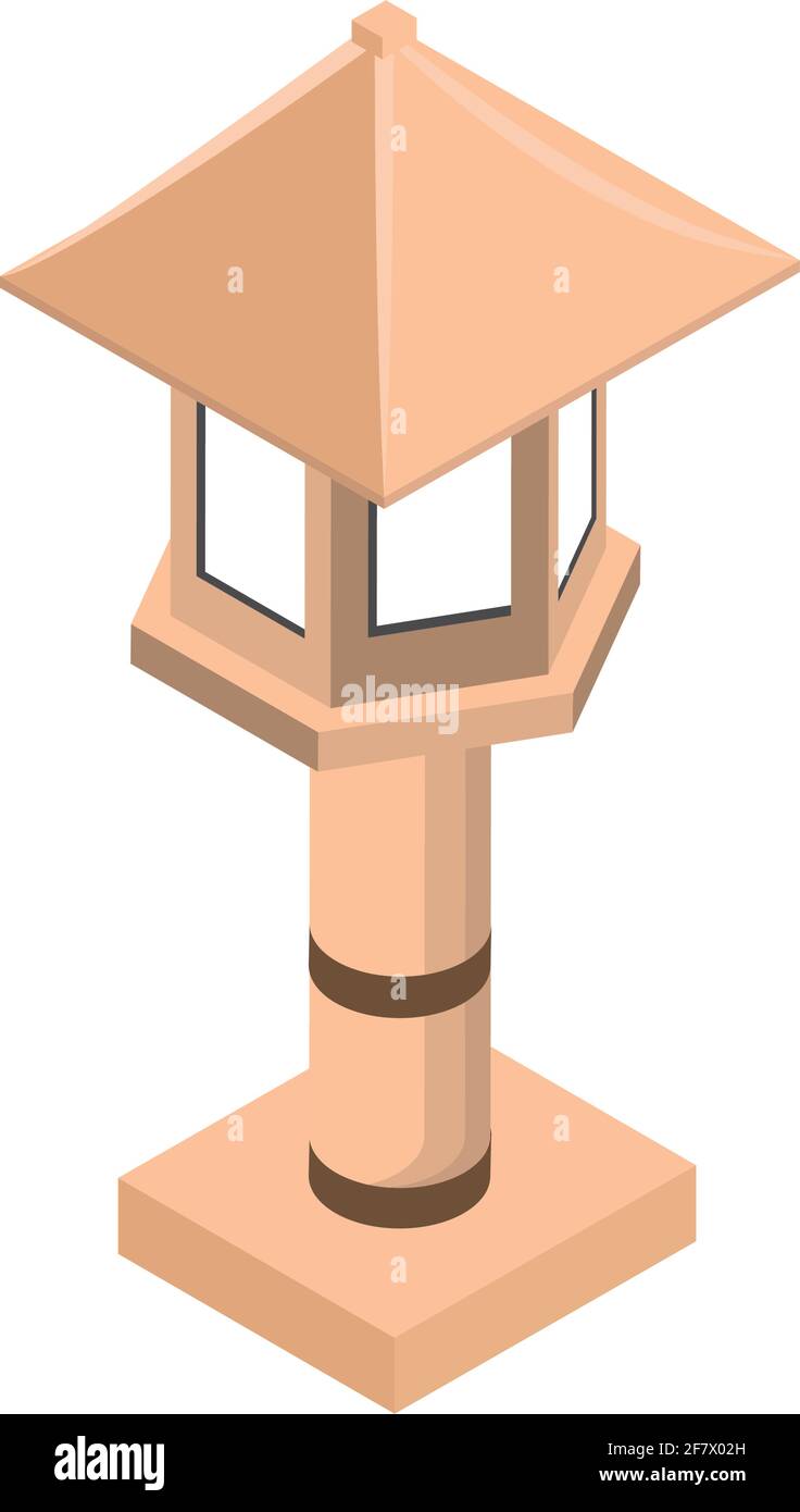 lamp post traditional isometric isolated Stock Vector Image & Art - Alamy