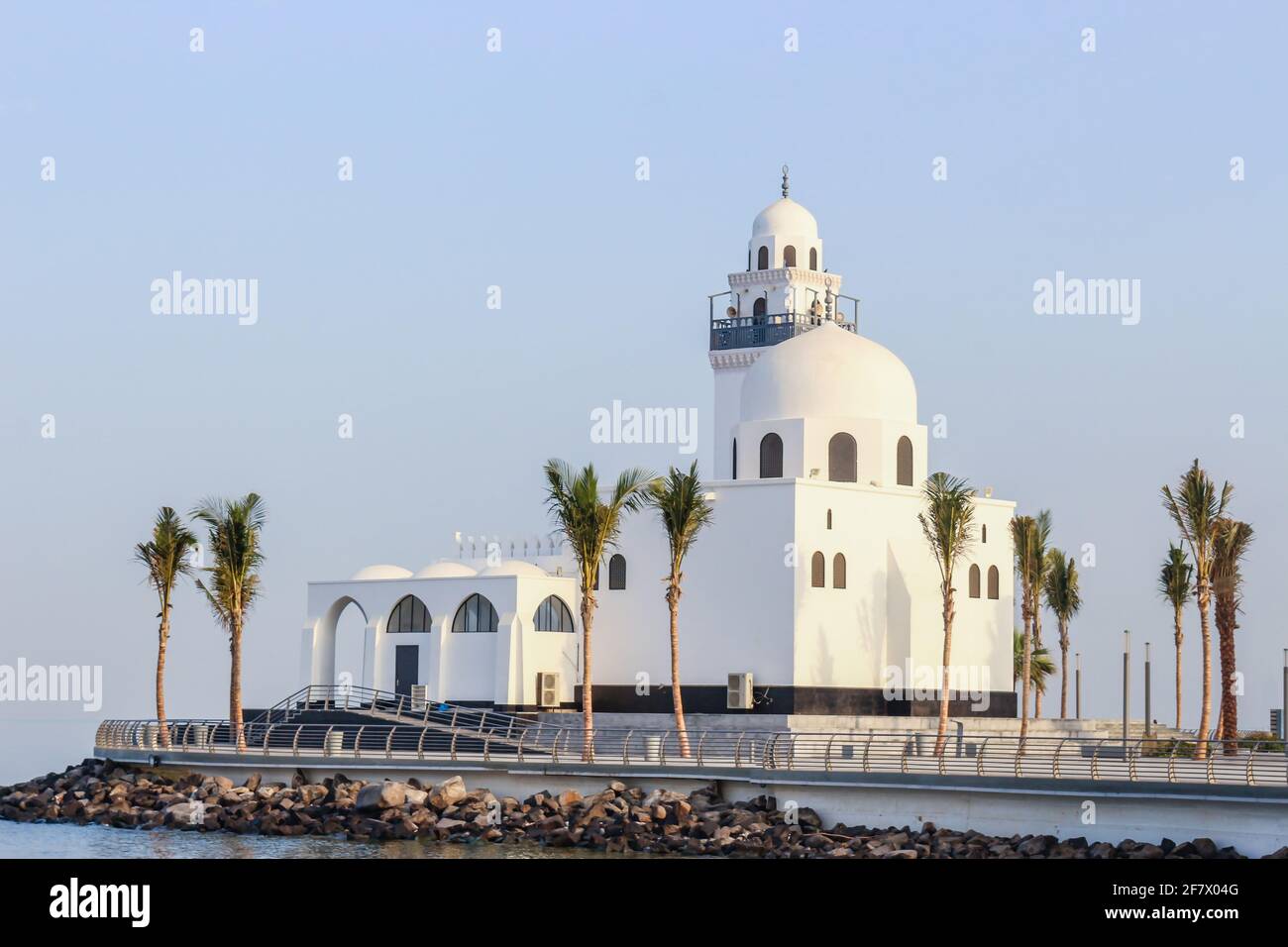 Jeddah Island Mosque is one of the famed mosques of Saudi Arabia Stock ...