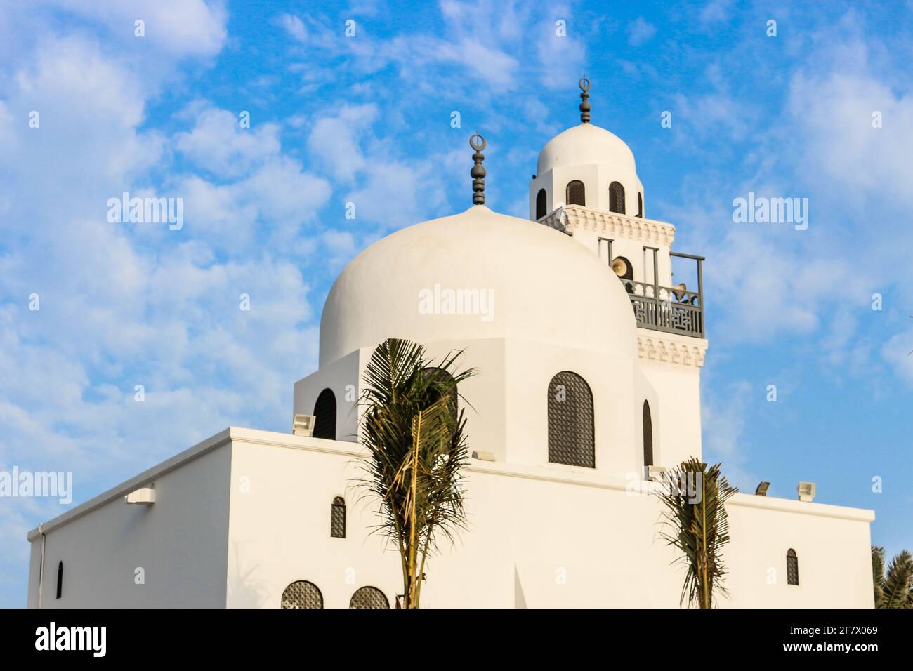 Jeddah Island Mosque is one of the famed mosques of Saudi Arabia Stock ...