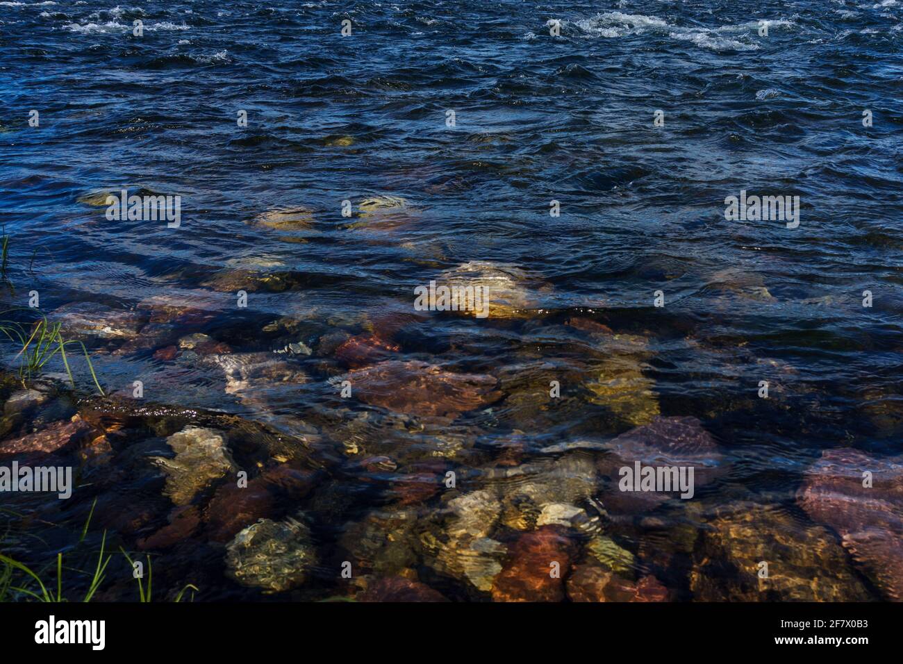 very clean water in the river close-up Stock Photo - Alamy