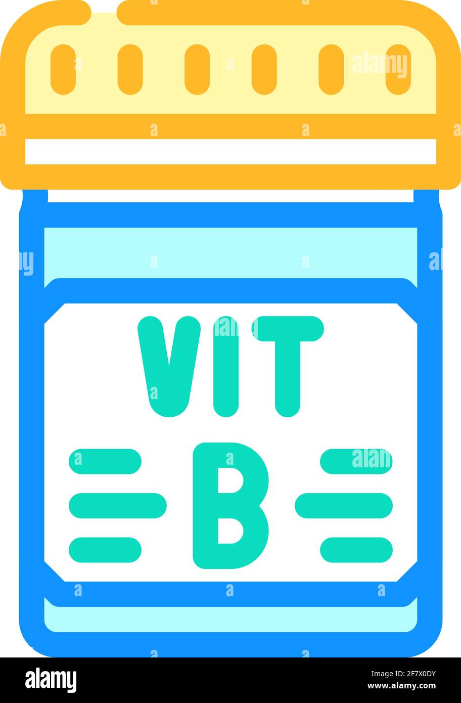 vitamin b package color icon vector illustration Stock Vector Image ...