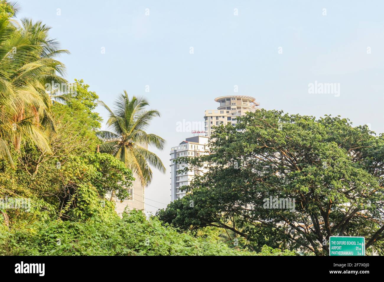 highest building in calicut Stock Photo - Alamy