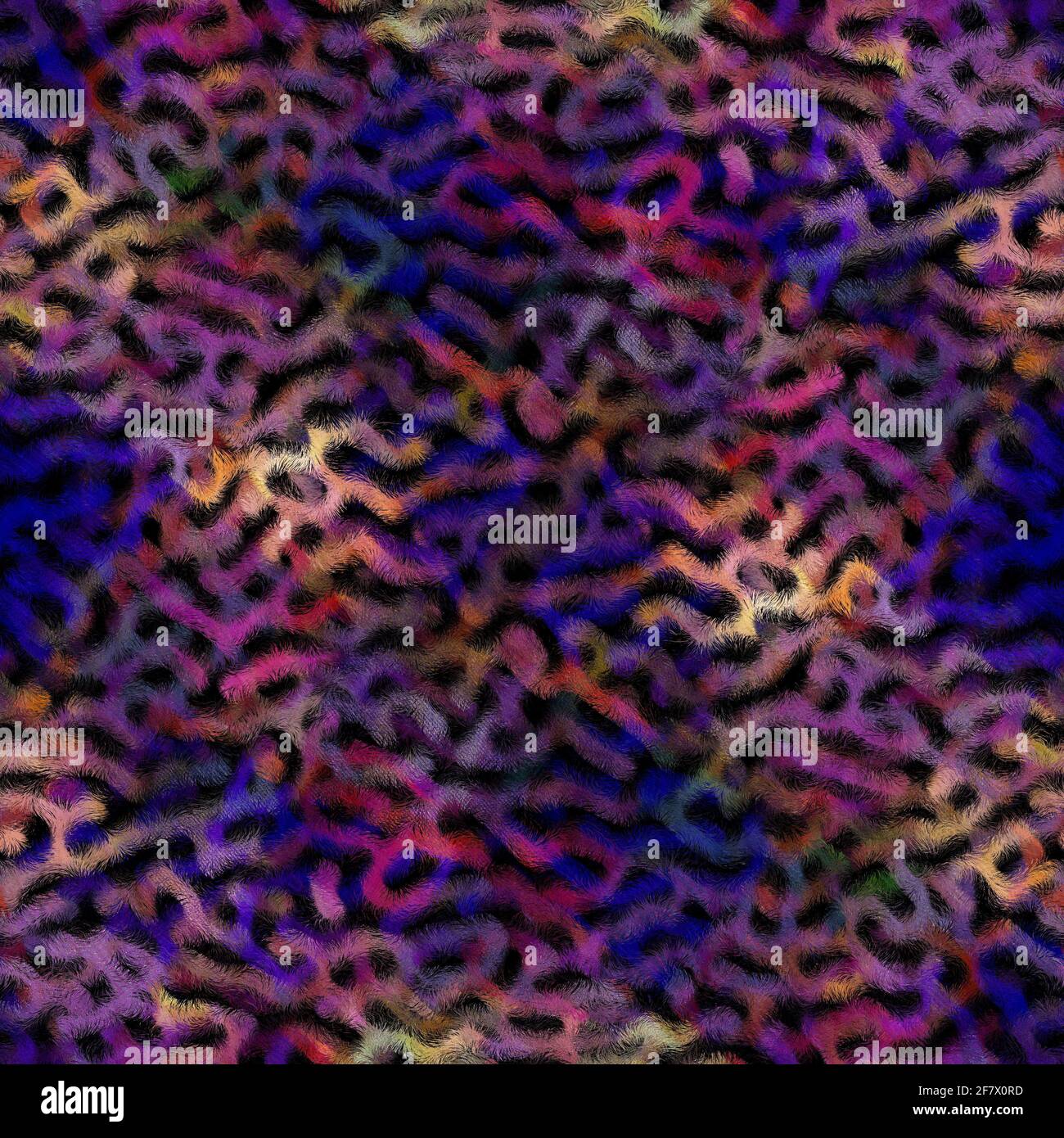 Mottled space dyed blotch glitch pattern background. Purple blue washed ...