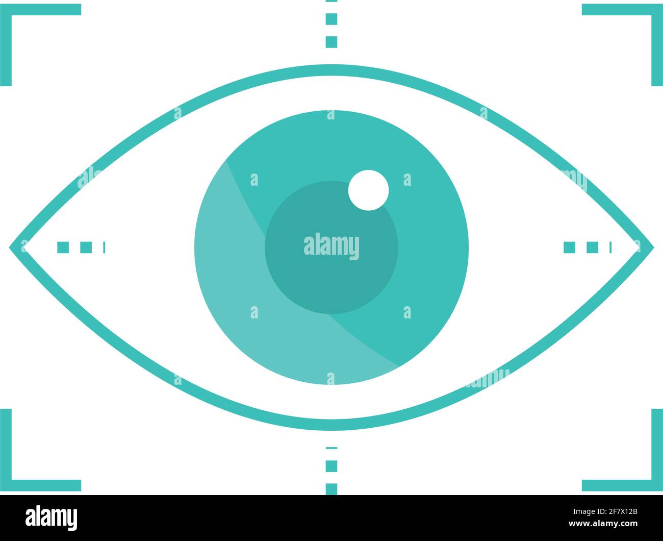 biometric verification eye identification isolated Stock Vector Image ...