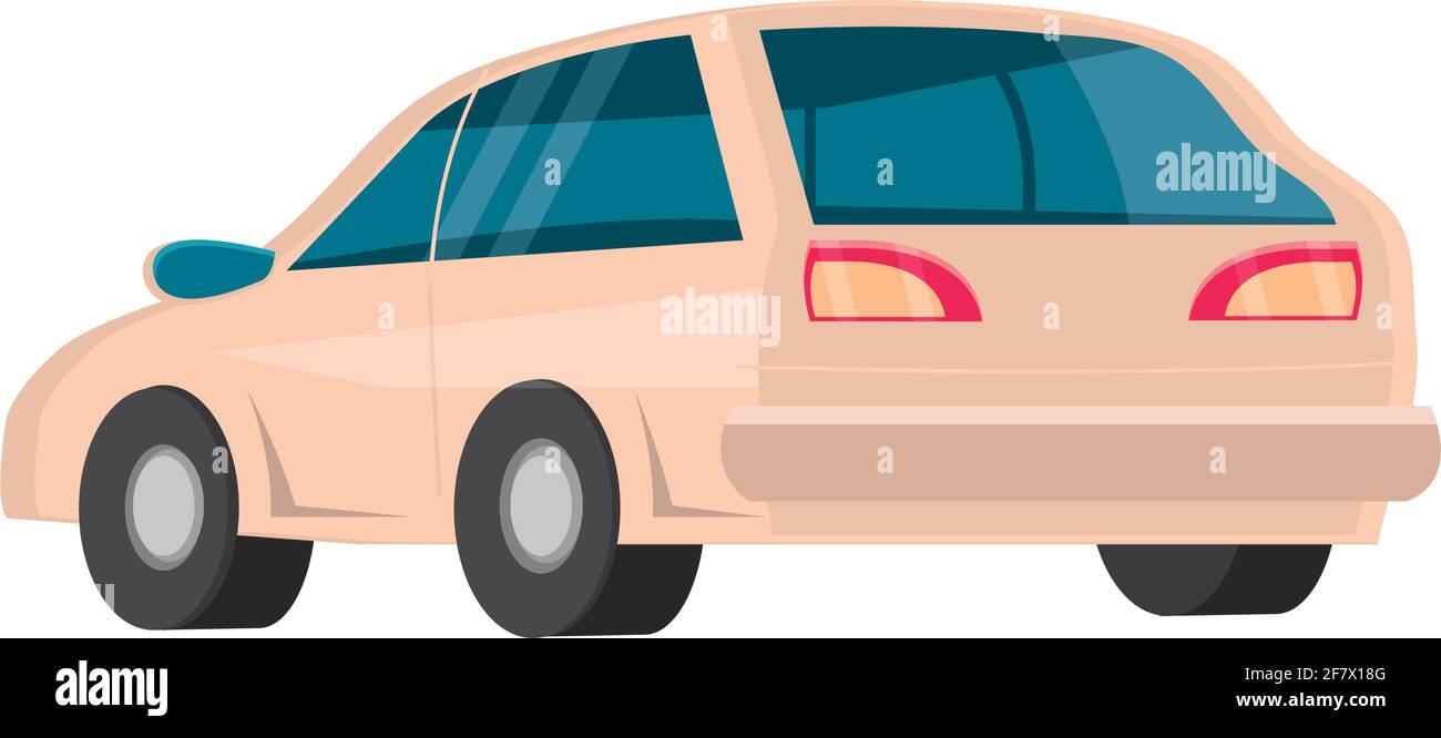 vehicle back view transport isolated style Stock Vector Image & Art - Alamy