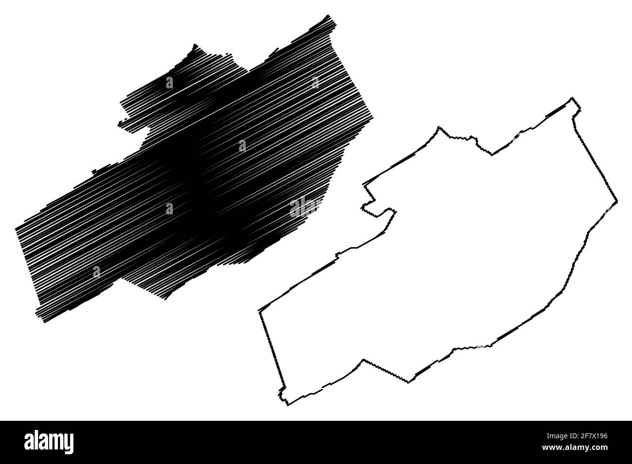 Map of new castle virginia hi-res stock photography and images - Alamy