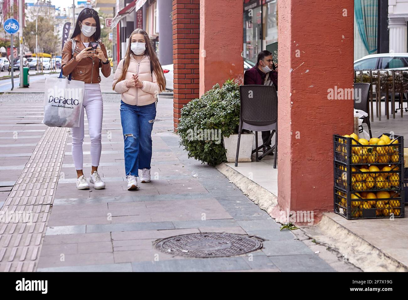 Antalya, Turkey Face masks must be worn by all people Stock Photo - Alamy