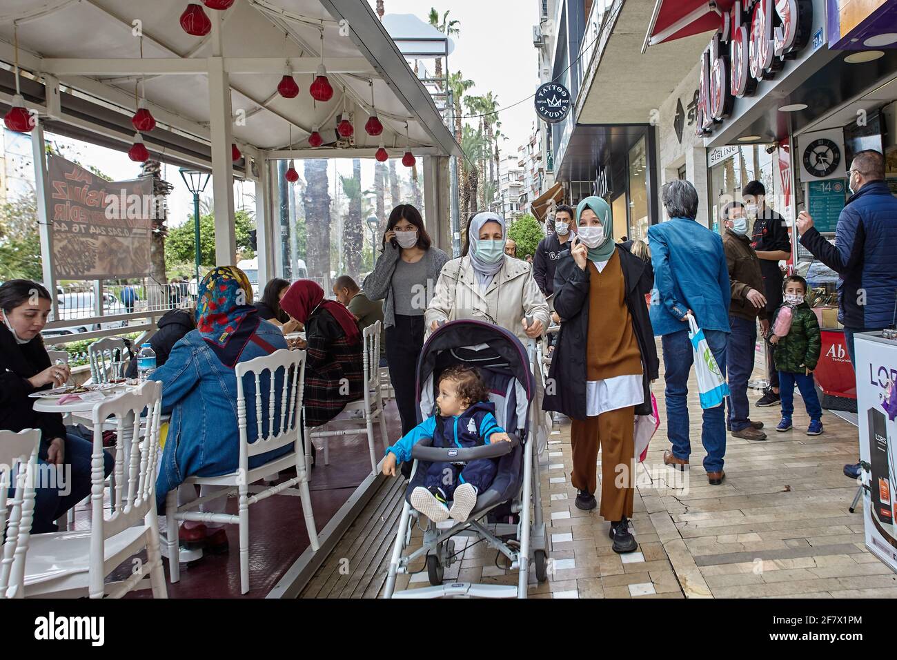 In Antalya of Turkey that have made wearing face mask mandatory when ...