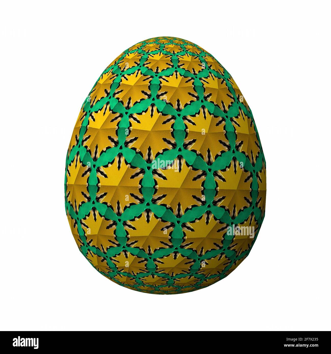 Happy Easter, Artfully designed and colorful 3D easter egg, 3D ...