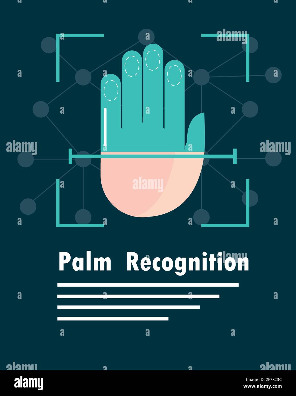 biometric palm recognition security access Stock Vector Image & Art - Alamy