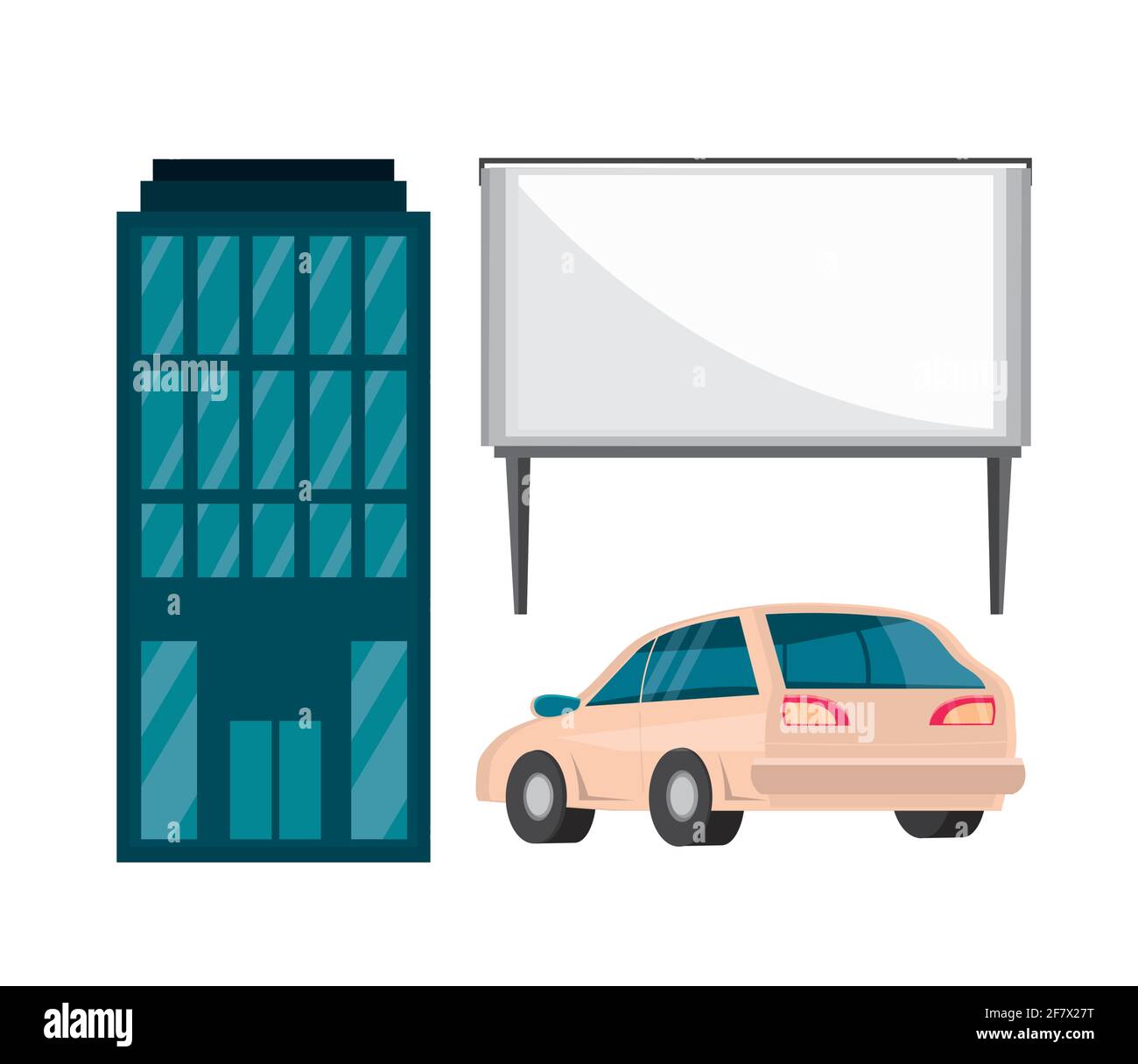 building screen car urban cartoon Stock Vector Image & Art - Alamy