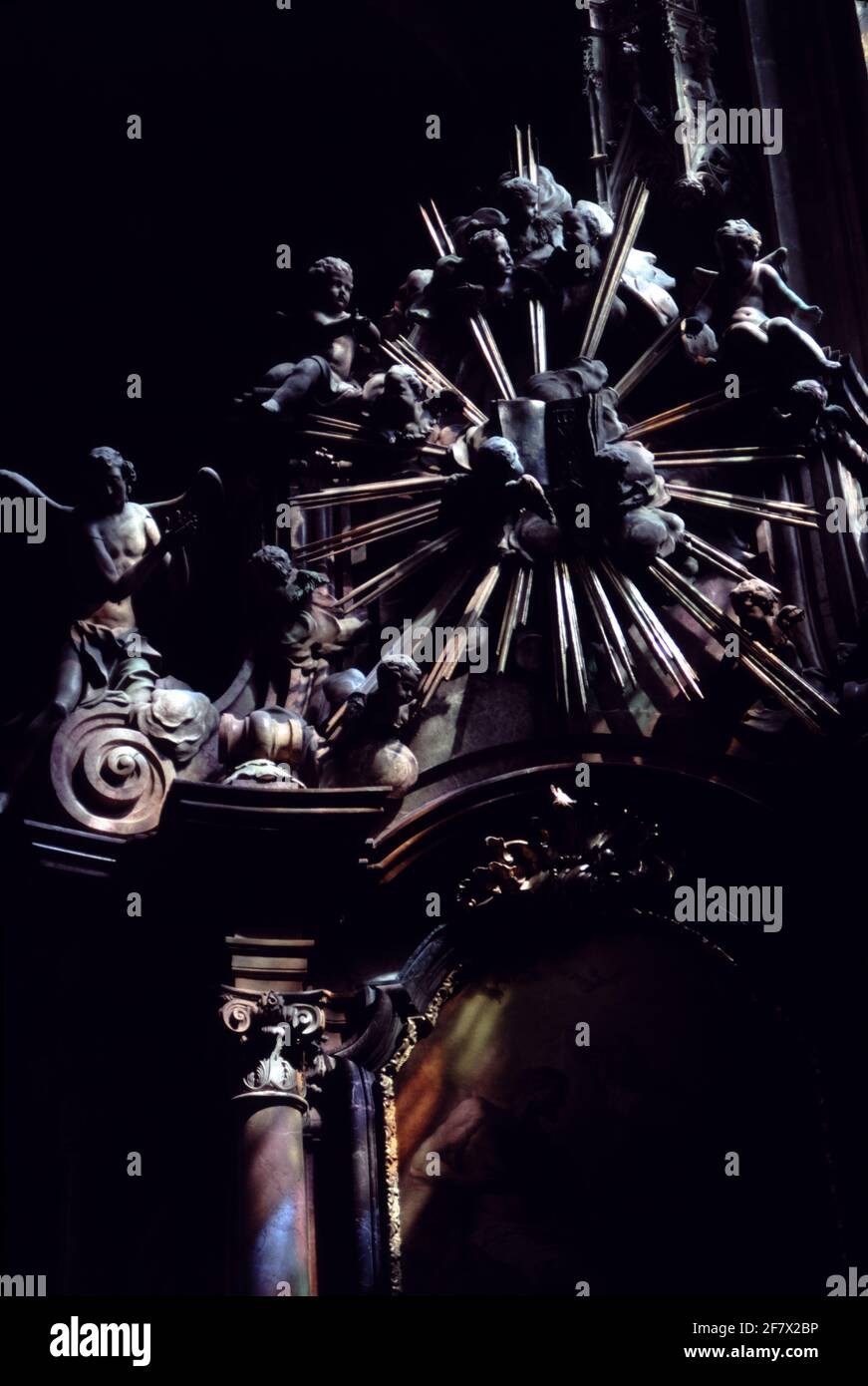 Vienna, Austria. 6/15-16/1990. St. Stephen’s Cathedral. Construction ...