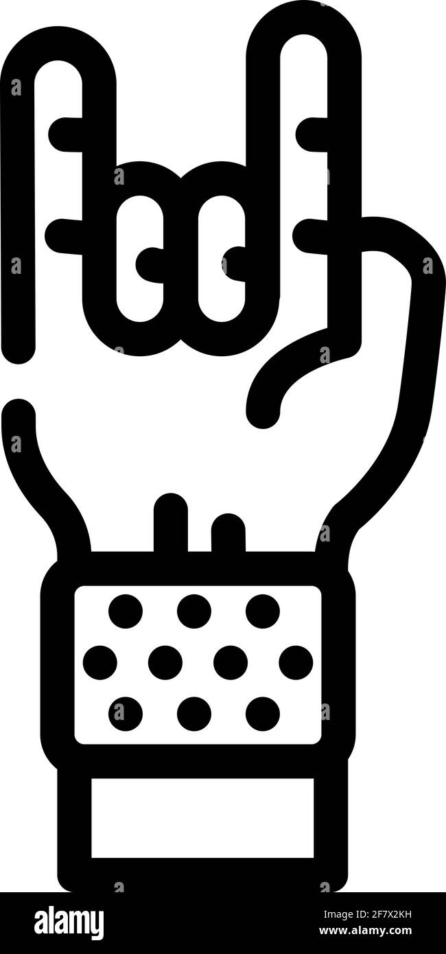 rock festival event line icon vector illustration Stock Vector Image ...