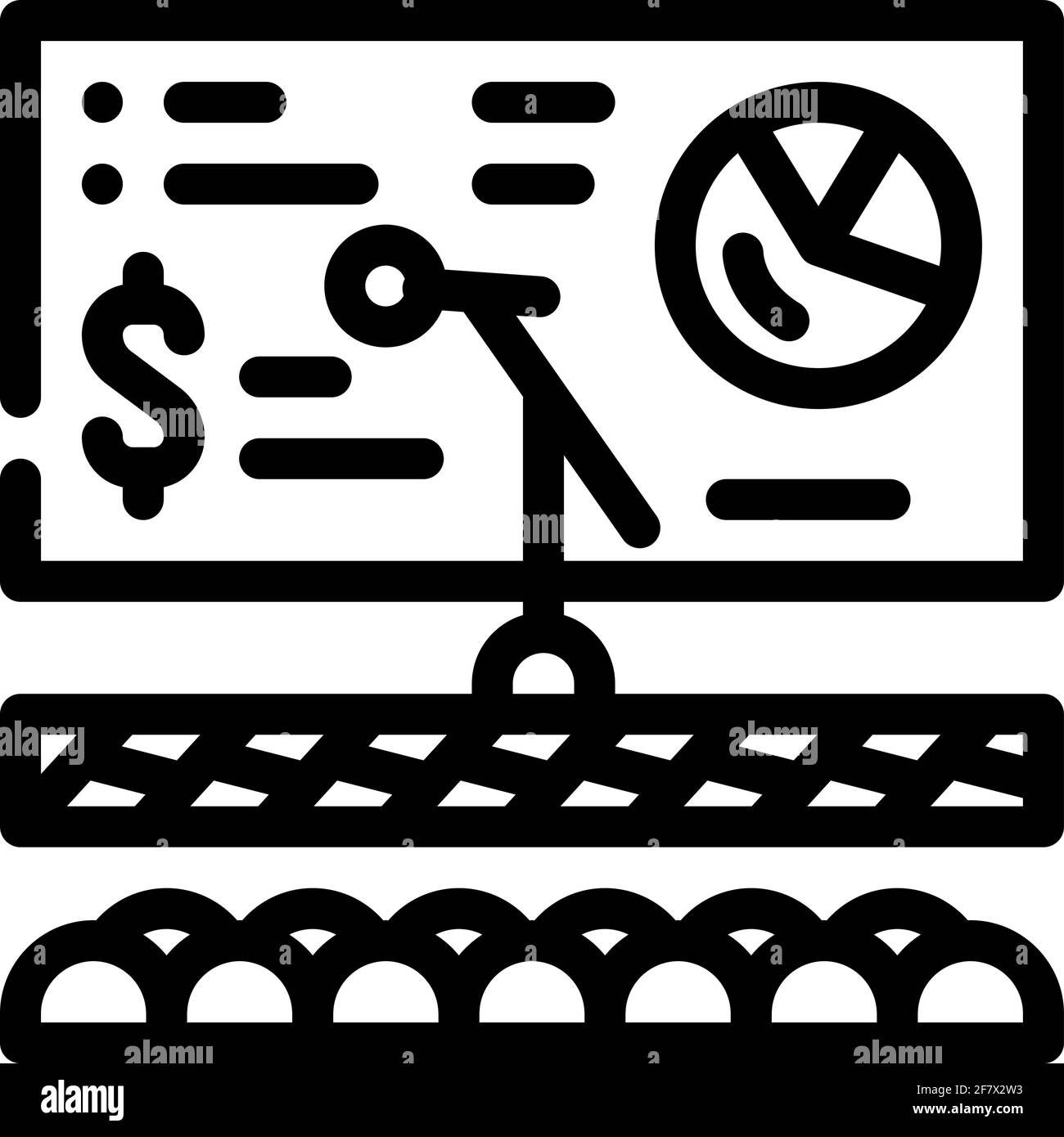 business event line icon vector illustration black Stock Vector Image ...