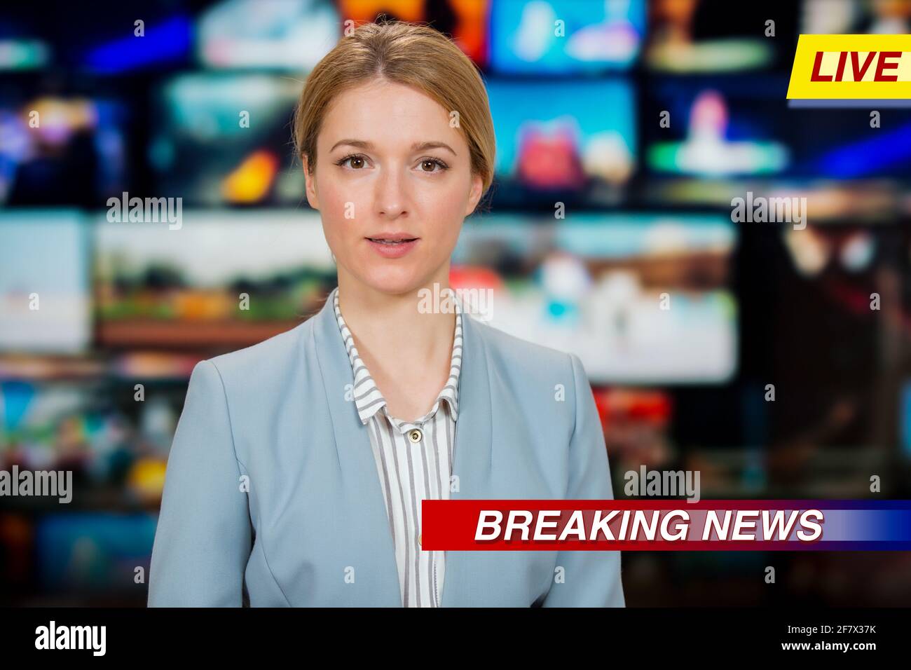 News Studio Reporter High Resolution Stock Photography And Images Alamy