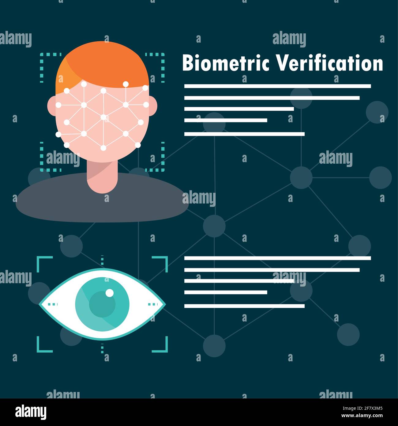 biometric verification facial and eye Stock Vector Image & Art - Alamy
