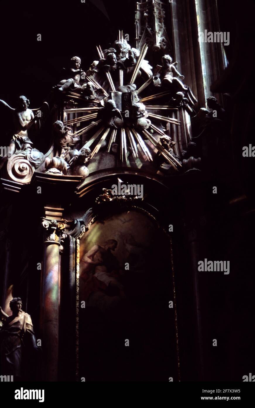 Vienna, Austria. 6/15-16/1990. St. Stephen’s Cathedral. Construction ...