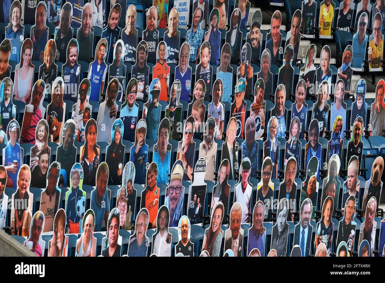 Cardboard cut outs of fans in the stands during the Sky Bet ...