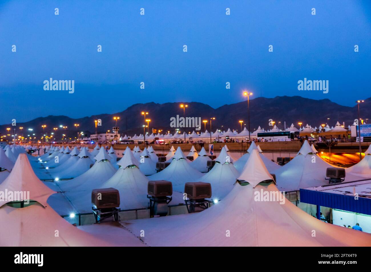 hajj mina tents Stock Photo - Alamy