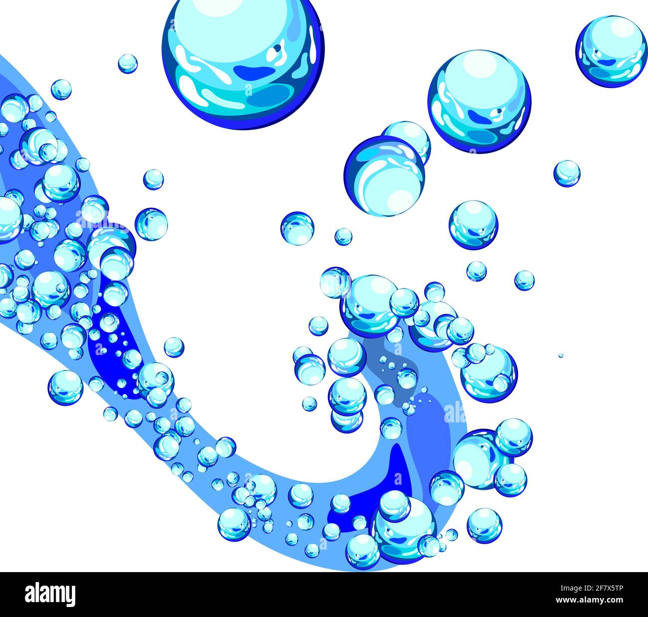 Water Bubbles Background Vector