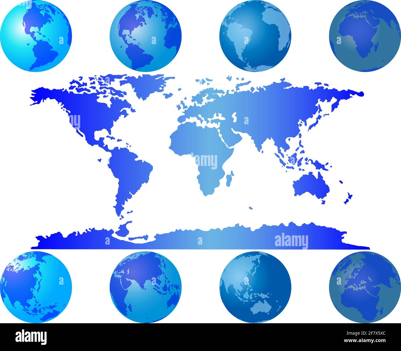Set of worls globes for design use Stock Vector Image & Art - Alamy