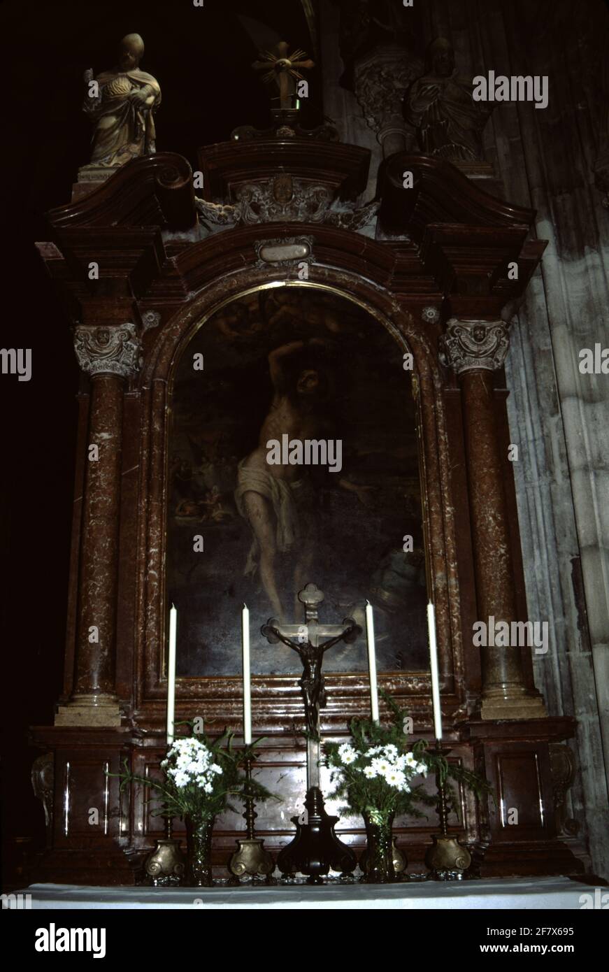 Vienna, Austria. 6/15-16/1990. St. Stephen’s Cathedral. Construction ...