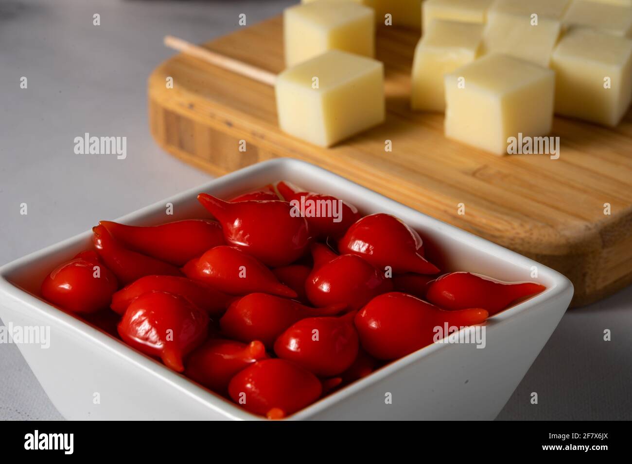 Peruvian spicy sweet drop peppers Stock Photo - Alamy