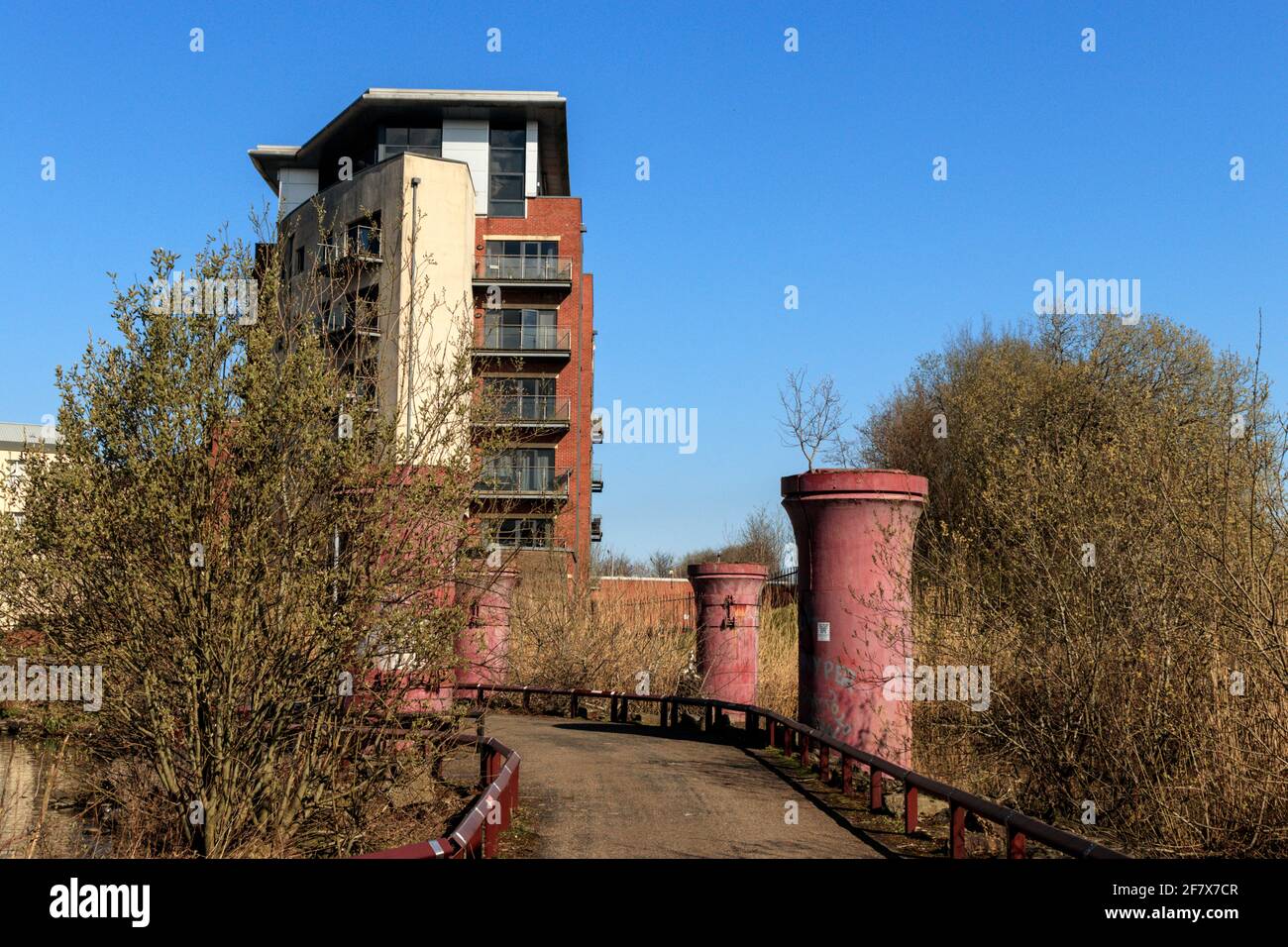 Some of the piers that carried the railway line from Accrington to ...