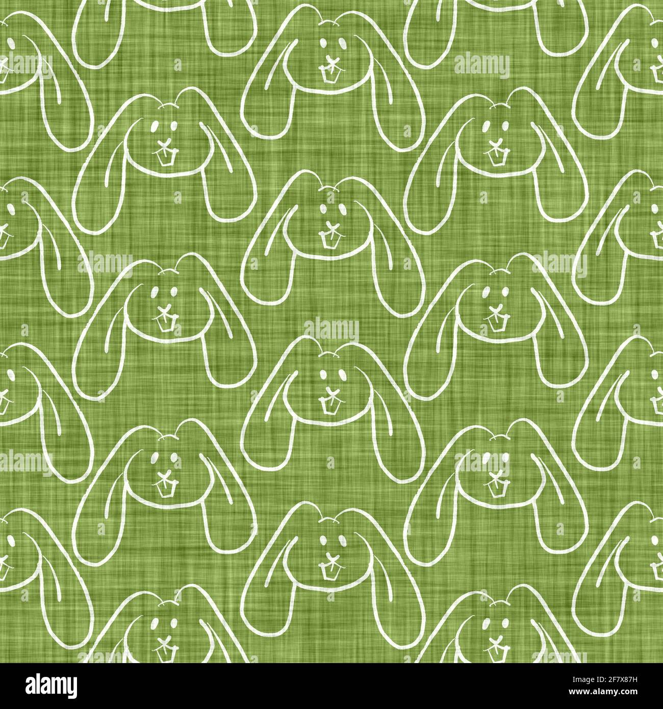 Cute bunny scribble kid doodle background. Hand drawn whimsical rabbit ...