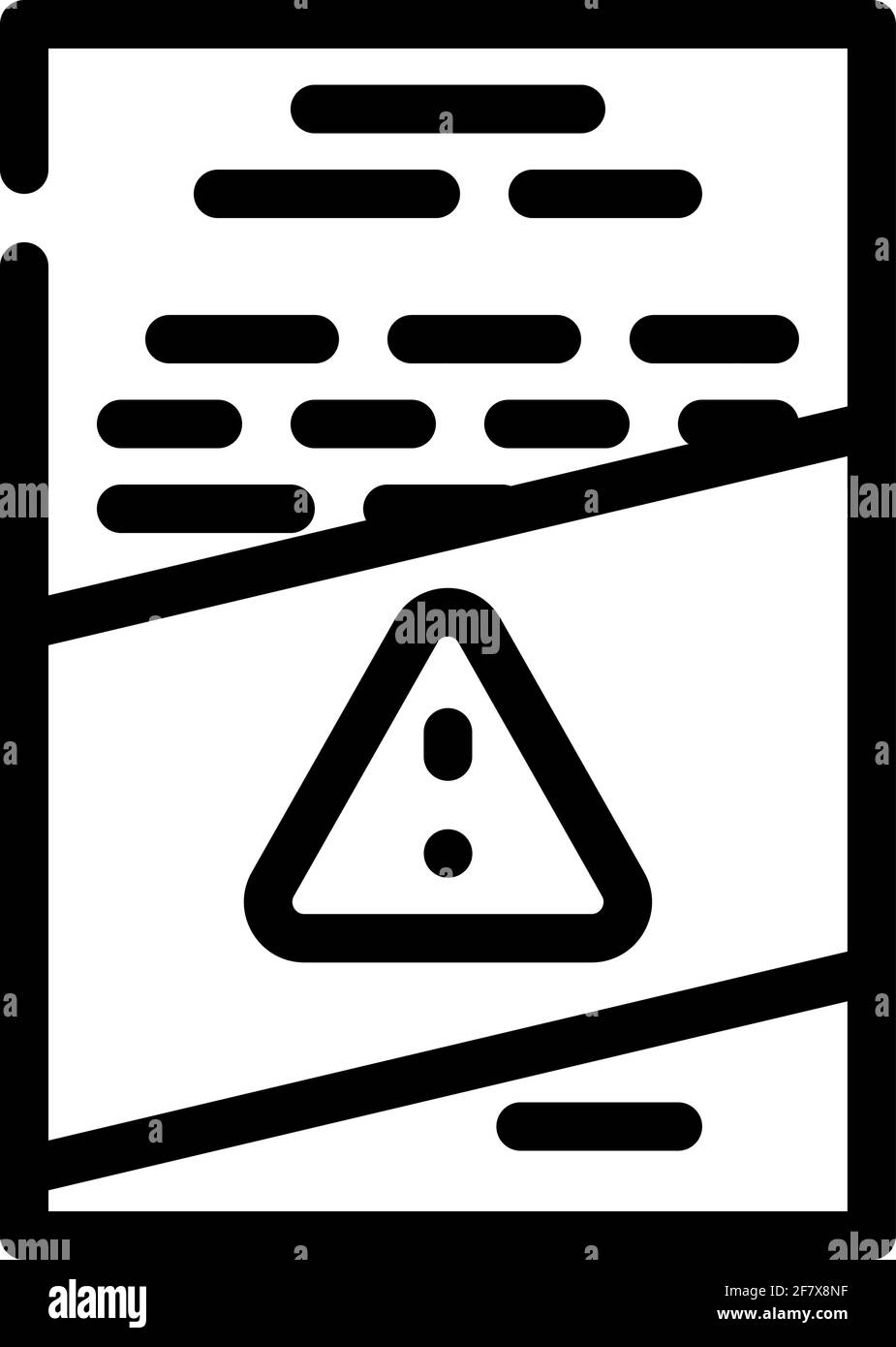 flyer protest meeting line icon vector illustration Stock Vector Image ...