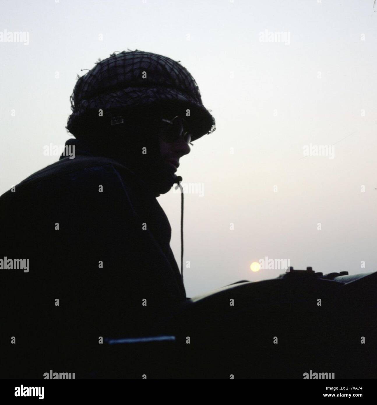 Klu-soldier at a Hawk rocket system of the 3rd group of arms guided ...