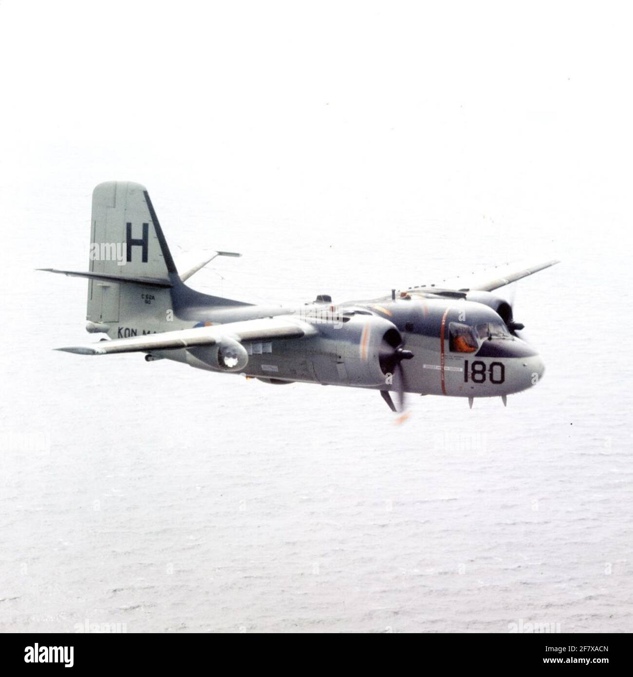 The Grumman (C) S2F-1 Tracker ((C) S-2A) Subdue boat control aircraft ...