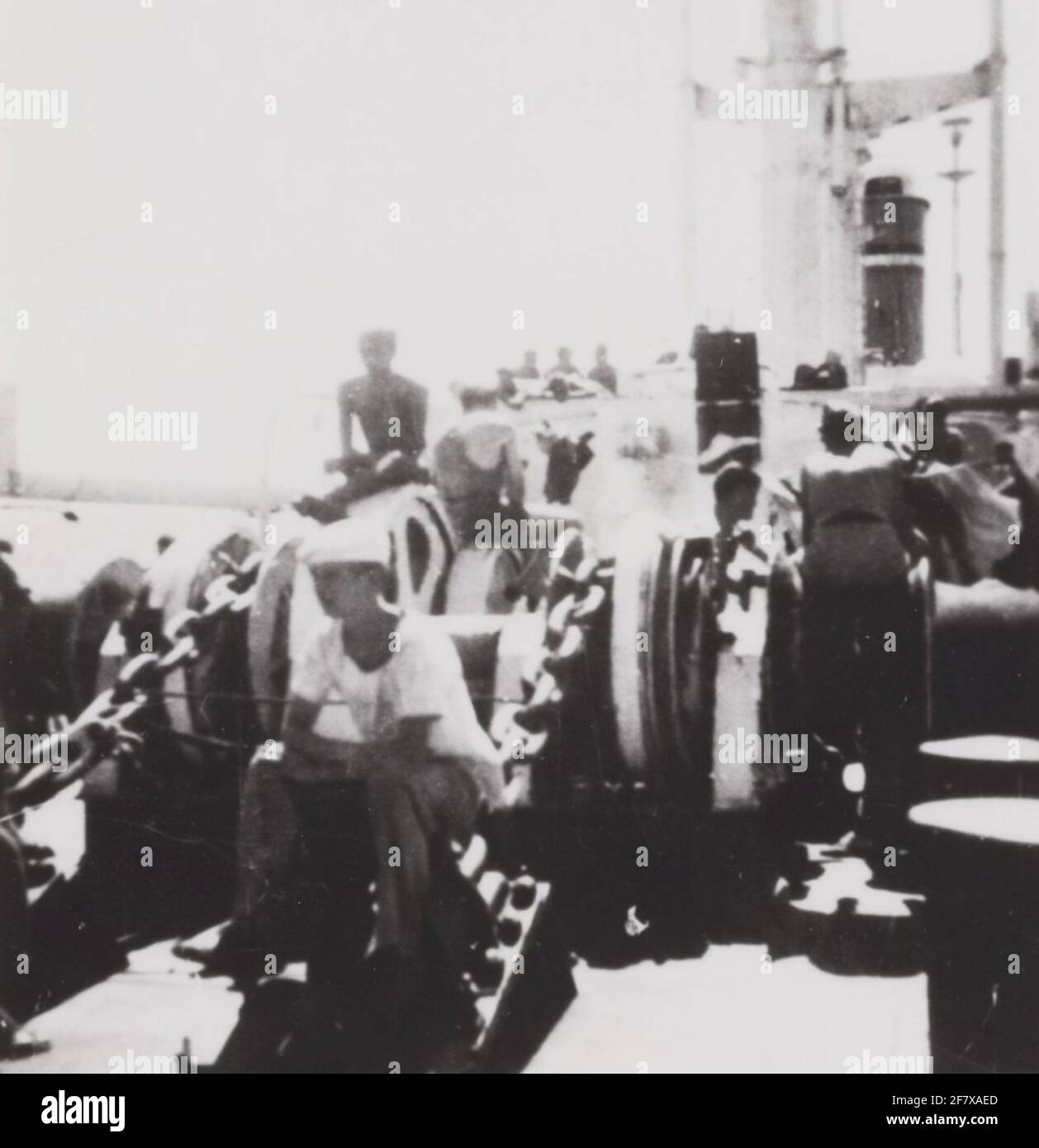 On board troop transport ship S.S. Groote Beer Stock Photo - Alamy