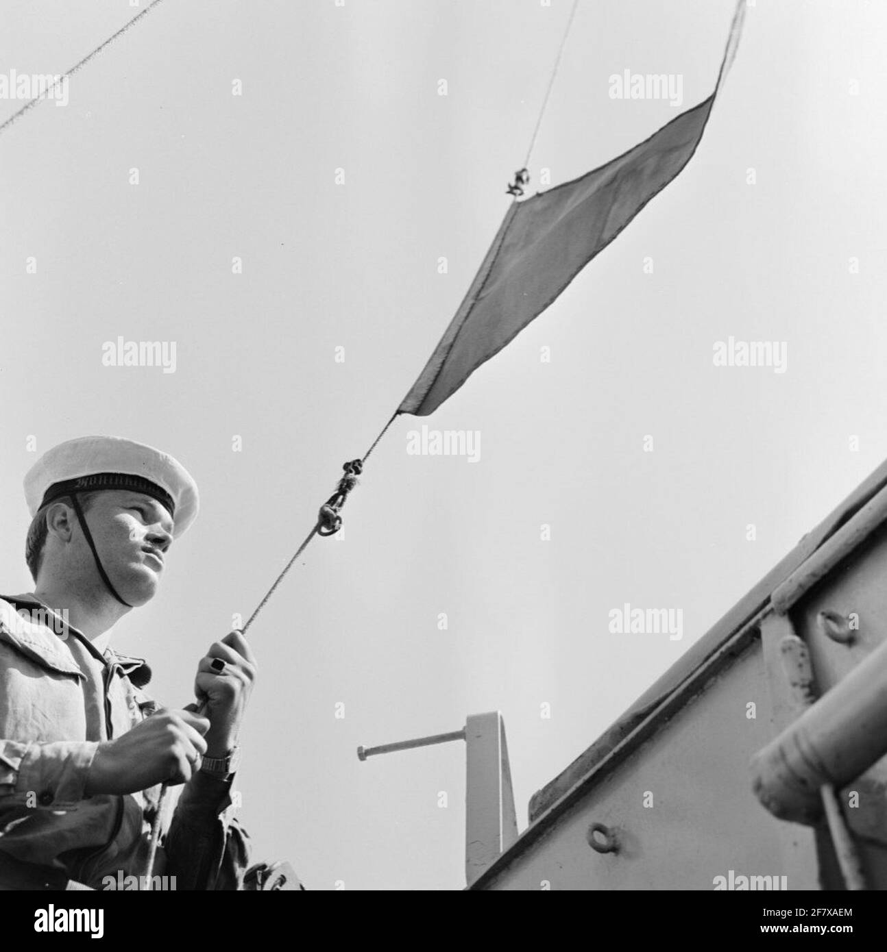 Fishing inspection in the North Sea with the frigate of predator class ...