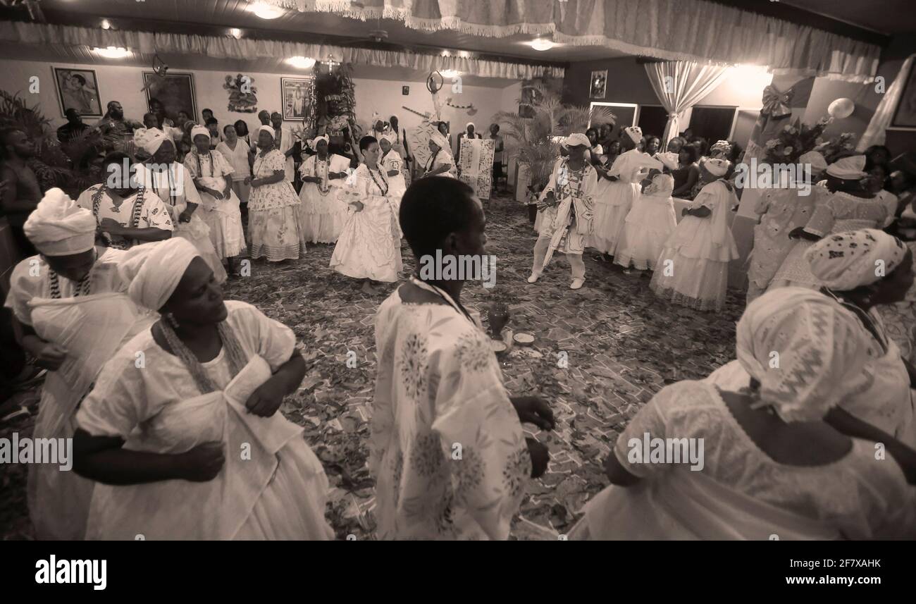 simoes filho, bahia / brazil - february 27, 2016: Candoble supporters ...
