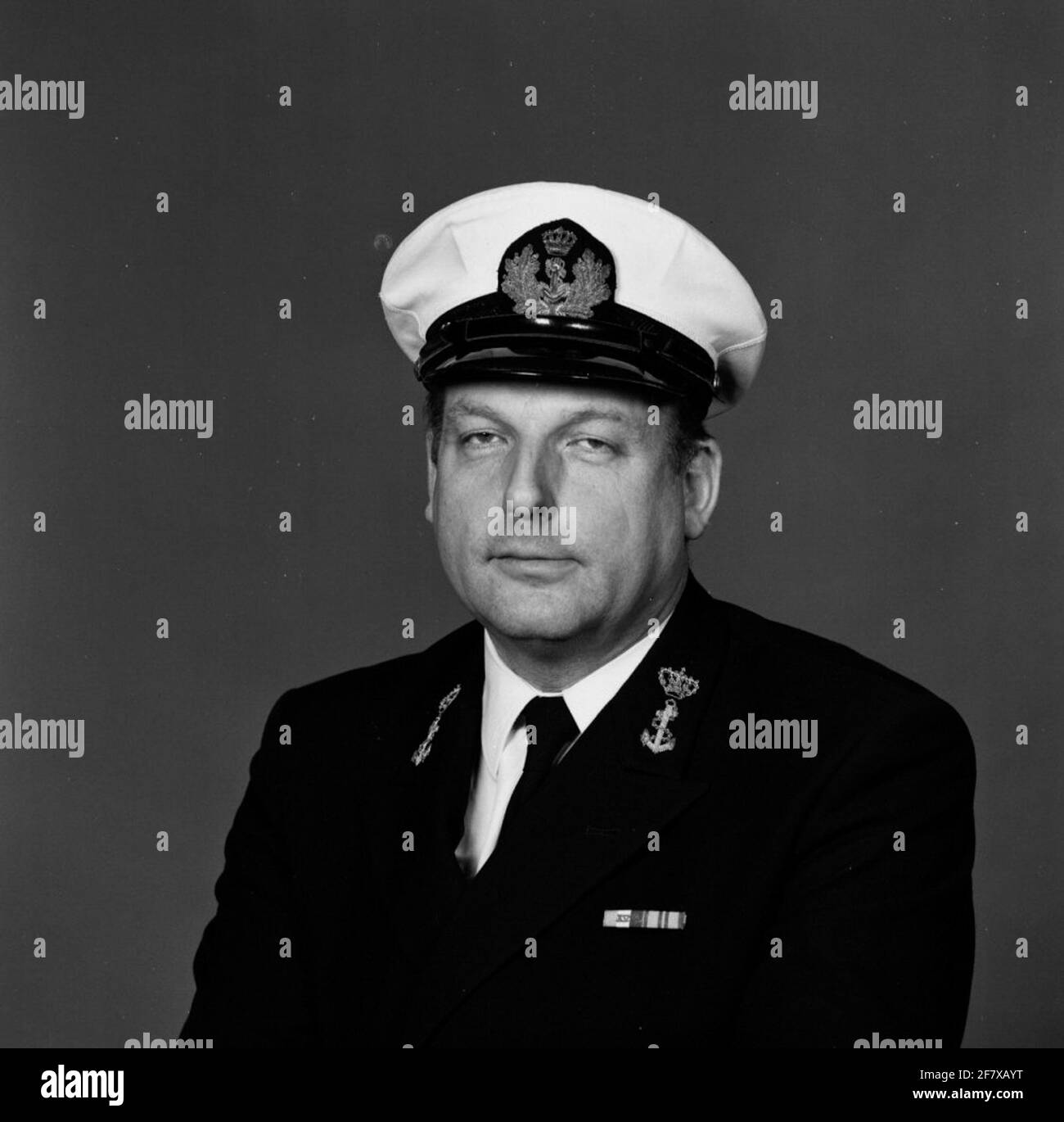 Lieutenant at sea of 1st class Vroom commander Hr.Ms. Maassluis Stock ...