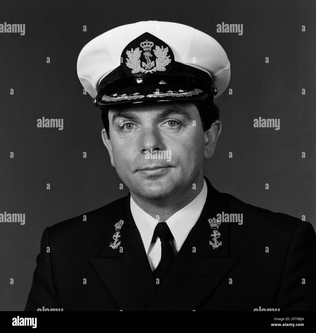 Portrait of captain lieutenant at sea. J.L.A. from Aalst Stock Photo ...