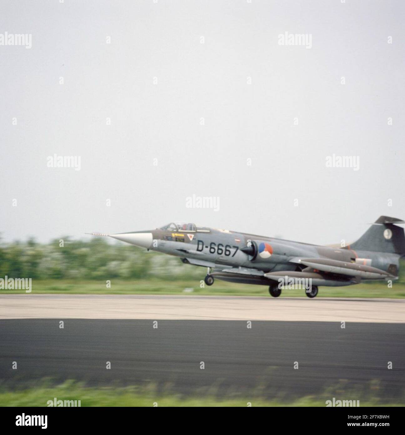 Lockheed F-104G Starfighter of 322 Squadron from the Leeuwarden airbase ...