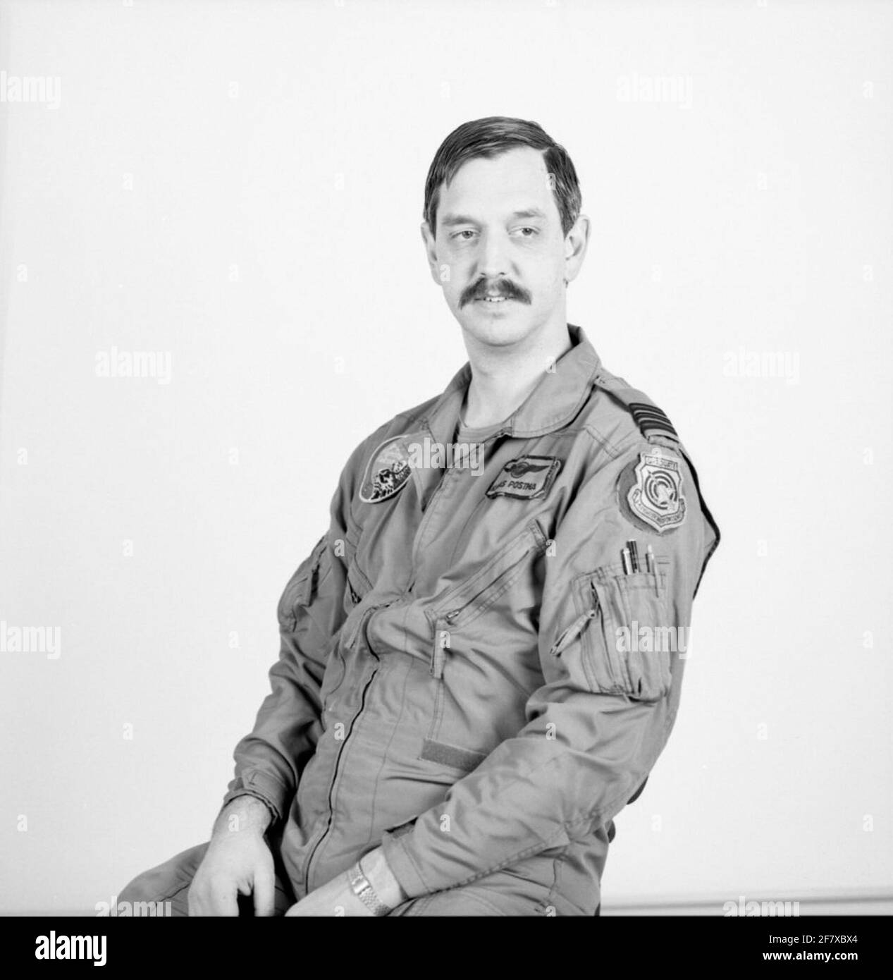 Captain kite K. Postma, the last commander of 314 Squadron Stock Photo ...